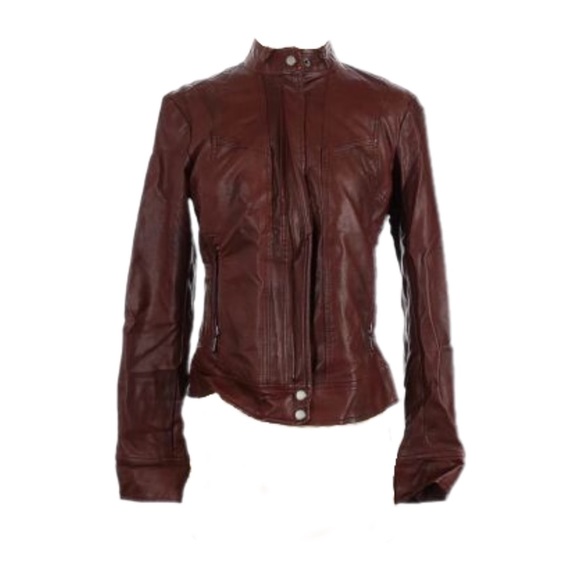 Bernardo | Jackets & Coats | Bernardo Faux Leather Jacket In Brown ...